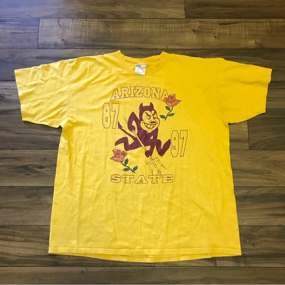 Vintage | Shirts | Vintage 997 Rose Asu Devils Arizona State Shirt Sz ...